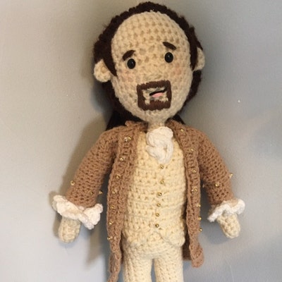 PATTERN PDF Alexander Hamilton Amigurumi Crochet Doll Crochet Doll ...