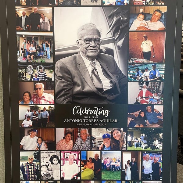 Board for a Funeral, Funeral Display, Memorial Collage, Funeral Memory ...