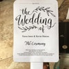 Printable Wedding Program Template, Rustic Wedding Fan Program ...