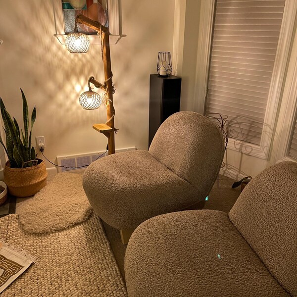 Sail Wood Floor Lamp, Rustic Floor Lamp, Corner Floor Lighting, Modern Home Floor Lamp ...