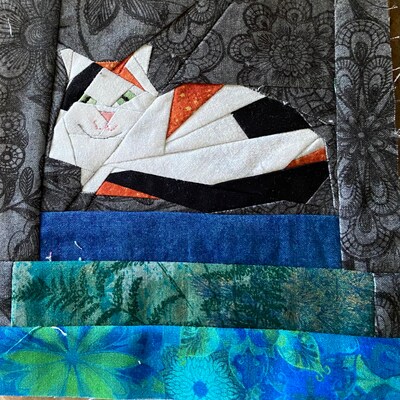 Spotted Cat Paper-piecing Pattern, PDF - Etsy