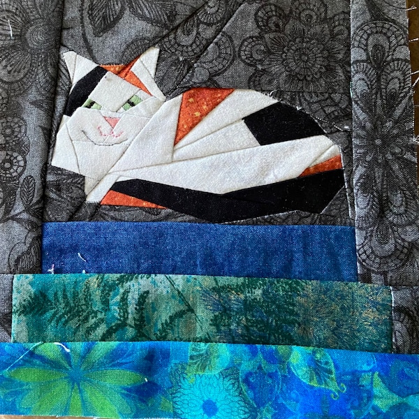 Spotted Cat Paper-piecing Pattern, PDF - Etsy