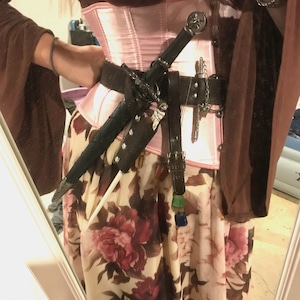 Custom Dual Sword Belt - Etsy