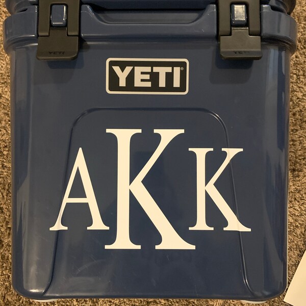 Cooler Decal, Cooler Stickers, Monogram Decal for Cooler, Personalized ...