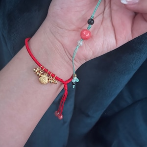 Red String Bracelet Ancient Chinese Lucky Coin Bracelet - Etsy