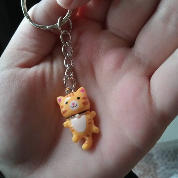 Cute Cat Keyrings - 8 Cute Coloured Cats - Multipacks Available - Etsy