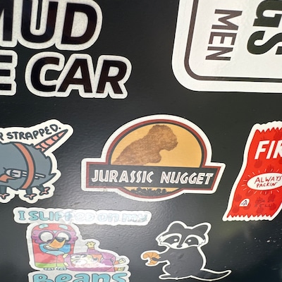 Orange Dino Sticker Laptop Sticker Notebook Sticker - Etsy