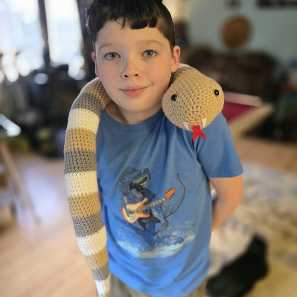 Unique Big Snake Crochet Pattern - Fun Amigurumi Animal DIY - Etsy