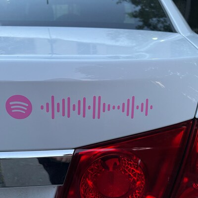 Custom Spotify Song Code Vinyl Decal Song Code Sticker Music Code Decal ...