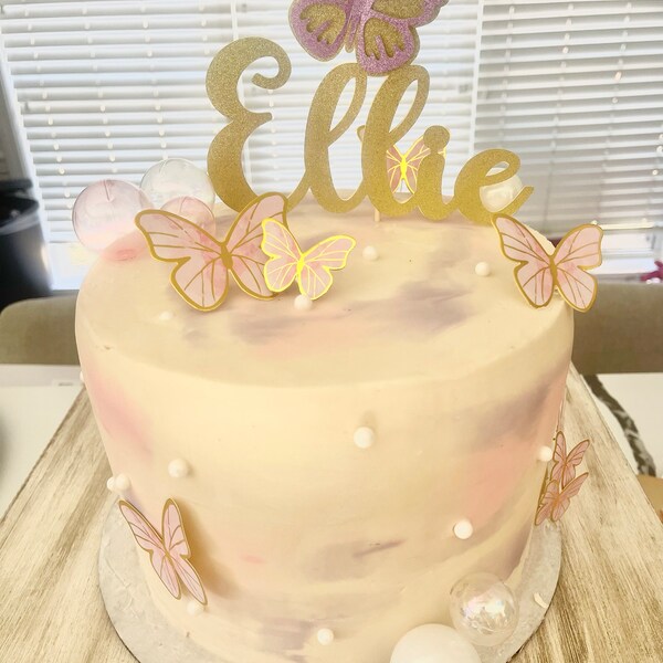 49 and Still Fine, Custom Glitter Cake Topper, 49th Party Decor, Gold ...