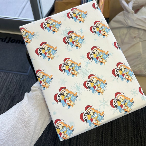Bluey Christmas Gift Wrap Papers, Bluey Wrapping Paper, Bluey Gift Wrap ...