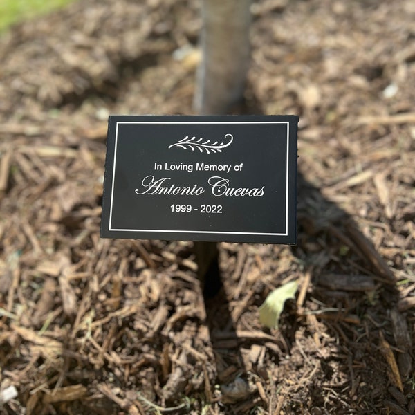 100% Personalized Garden Plaque, 4"x6" With 23" Stake, Custom Garden ...