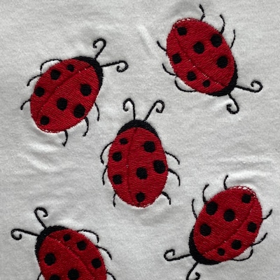 Ladybug Embroidery Design Embroidery File Ladybird Beetle Download Pes ...