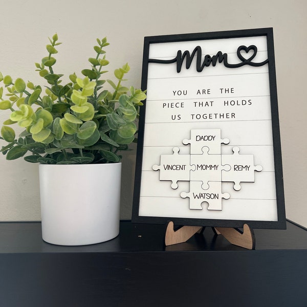 Custom Mothers Day Puzzle Sign | Personalized Gift for Mom | Mom You ...