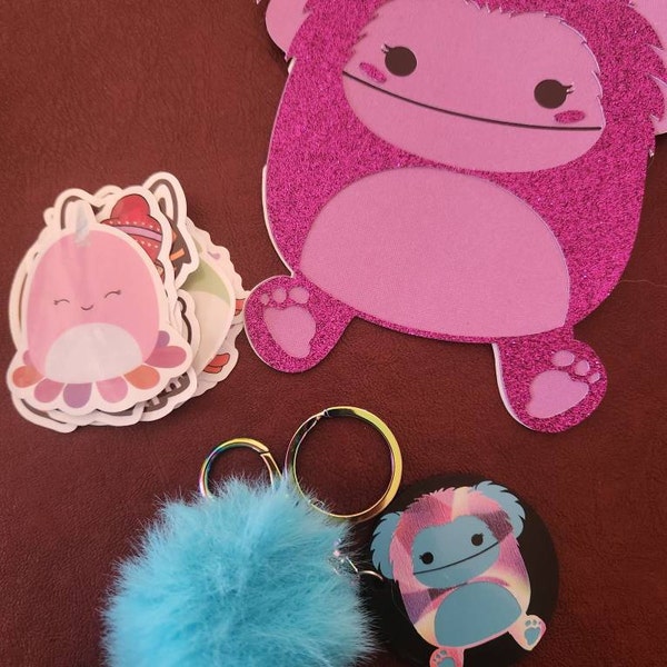 Iridescent Green Sasquatch Squish Keychain - Etsy