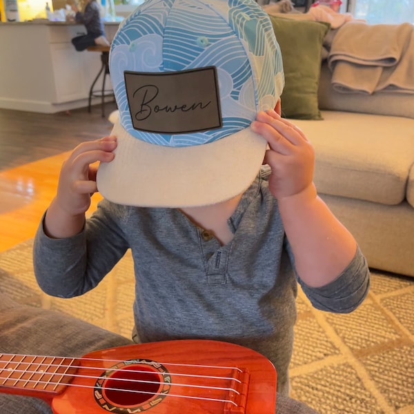 Custom Hat Signature Cursive Name Hat Hexagon Custom Baby Adult ...