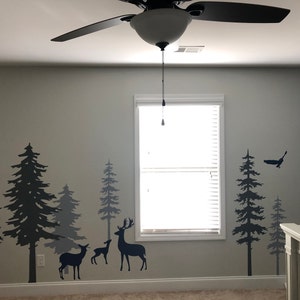 White Tree Wall Decal / White Tree Decal / Wall Decal | Etsy