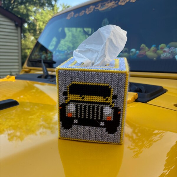 Jeep Tissue Box (yellow) - Etsy