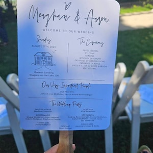Reception Program, Printable DIY Wedding Reception Card in 10 Sizes ...