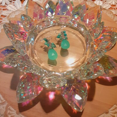 Moonstone Apatite & Teal Kyanite Gemstone Earrings Multi - Etsy