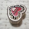 Heart Shape Laser Cut Wooden Gift Box for Valentine’s Day, Jewelry Case ...