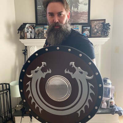 Viking Dragon Shield Jormungandr the Midgard Serpent Norse Mythology ...