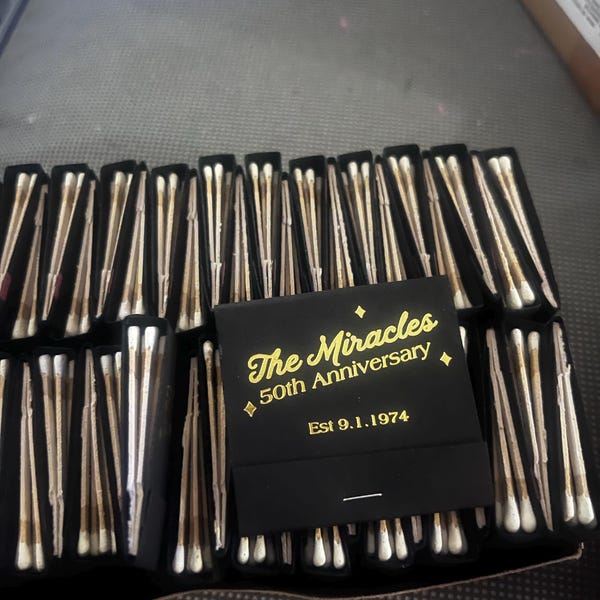 My Apartment Sparkle Matches - Personalized 30 Strike Matchbooks ...
