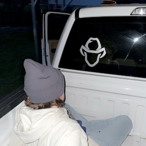Cowboy Hat Decal Cowboy Decal Western Decal Rancher Decal Hat Sticker ...