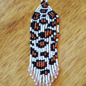 PDF Pattern and Tutorial Brick Stitch Long Fringe Earrings | Etsy