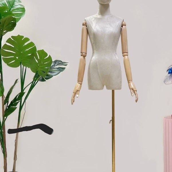 Luxury Window Half Body Female Dress Form Mannequin,colorful Velvet ...