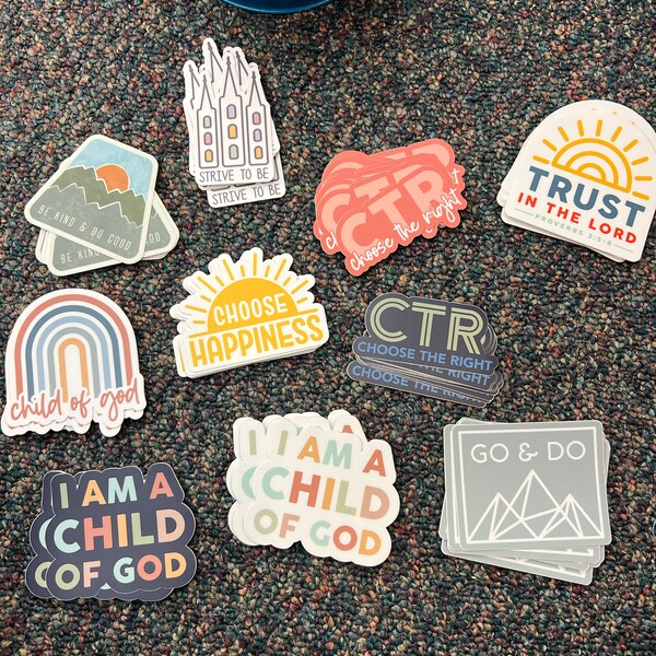 LDS Stickers: Create Your Own Pack - Missionary, Youth, Primary - Etsy