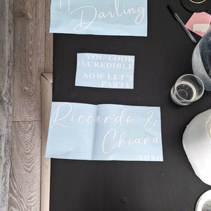 Hello Darling Mirror Sticker for Wedding Photos & Selfies Vinyl Decal ...