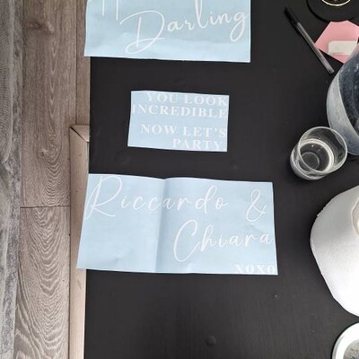 Hello Darling Mirror Sticker for Wedding Photos & Selfies Vinyl Decal ...