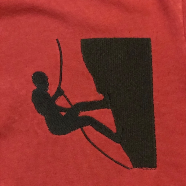 Rock Climber Embroidery Design. Climber Silhouette. Climber Mini ...