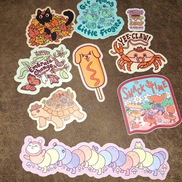 Pool Party, Animals, Sticker Sheet, Vinyl Decal, Floaties, Summer, Cute ...