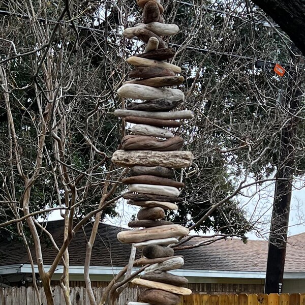 Rocky Beach-large Driftwood Mobile/valhalla Ladder/witches Ladder/art W ...