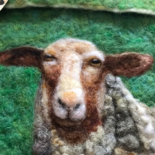 Needle Felted Wool Painting of a Daisy Fox, Gift for All Occasion - Etsy