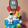 Rocket Cake Topper, Outer Space Cake Topper, Space Birthday, Spaceship ...