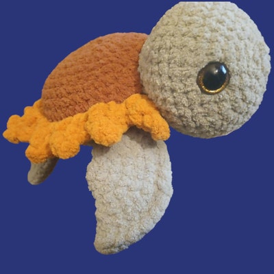 Crochet Turtle Pattern 2 Sizes regular and Jumbo PDF Download Beginner ...