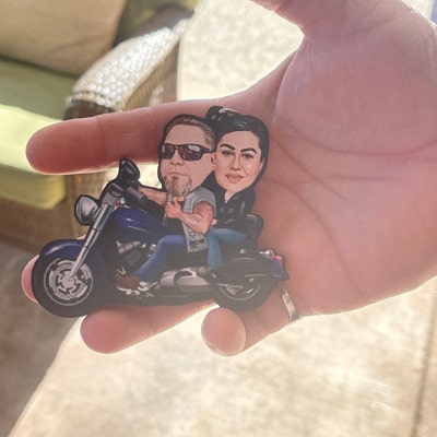 Personalized Cartoon Custom Large Motorcycle Keychain, Motorcycle ...