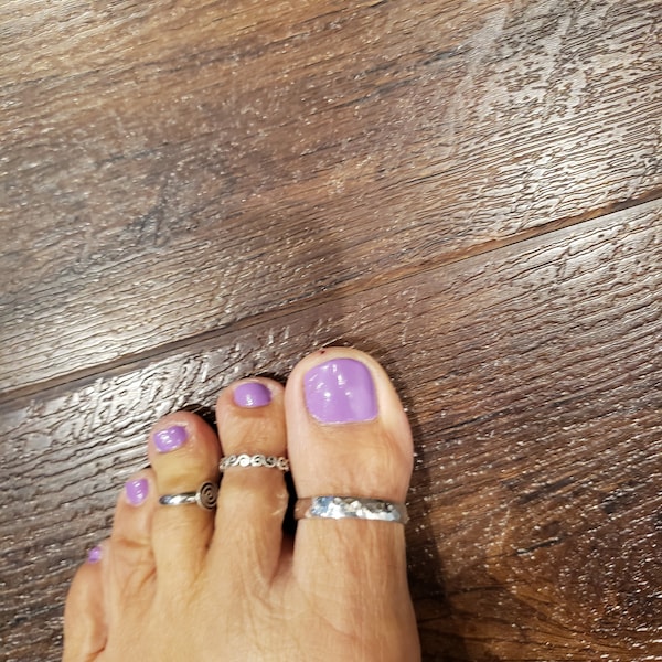 Big Toe Rings • Big Toe Ring • Sized • Pick One Style • Minimalist Ring ...