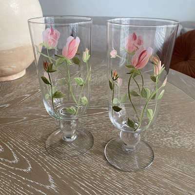 Luray Pastels Pink Bread Plates Set of 5 Taylor Smith and Taylor 1940s ...
