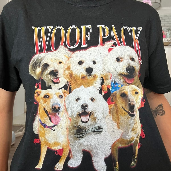 Custom Retro Dog Bootleg Shirt, Custom Comfort Colors Dog Shirt, Dog ...