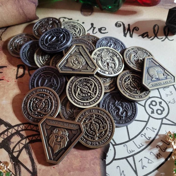 Fantasy Coins - Fire Gold - Etsy
