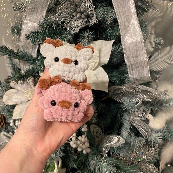 Mini Rudolph Reindeer | NO SEW Crochet Pattern | Quick and Easy 20 ...