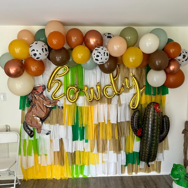 Wild West First Rodeo Birthday Party Decor for Boy Cowboy Balloon ...