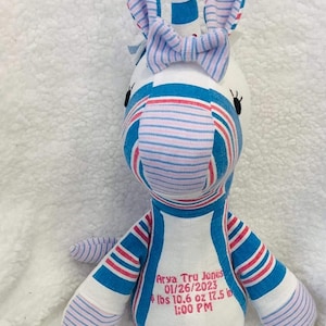 Keepsake Memory Puppy From Upcycled Clothes or Blanket/birth Stat Puppy ...