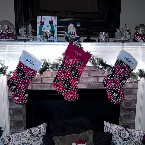 Quilted Apples and Pears Christmas Stocking - Etsy