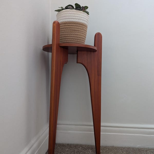 Plant Stand, Mid-century Modern Retro Classic Plant Stand, Handmade ...