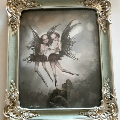 8x10 Forest Witch print of an Original Painting - Etsy